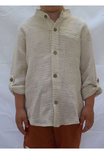 Lavra Studio Erkek Çocuk Yazlık Müslin Gömlek Pamuklu Lavra Studio Erkek Çocuk Yazlık Müslin Gömlek Pamuklu