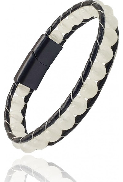 Family Store Neon Fosforlu Deri ve Çelik Bileklik Family Store Neon Fosforlu Deri ve Çelik Bileklik