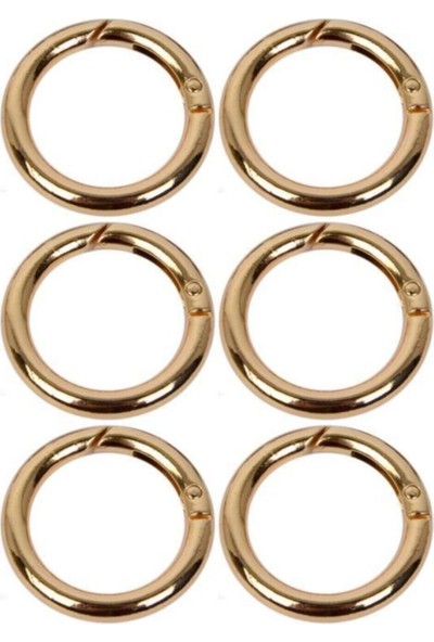 Aklar Çanta Altın Yaylı Çanta Halkası 6 Adet Aklar Çanta Altın Yaylı Çanta Halkası 6 Adet