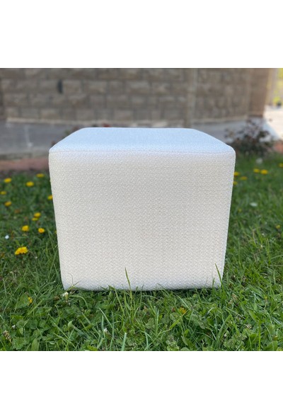 Tortuga Home Kare Rahat Konforlu Dekoratif Puf-Bench Ebat 42X40X40CM