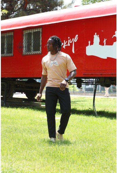 Julude Siyah Erkek Cepli Düz Pantolon P-039825