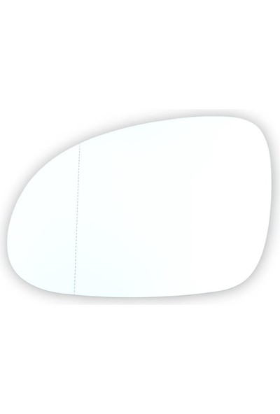 GVA Vw Volkswagen Golf Plus 2005-2010 Sol Yan Dış Dikiz Aynası Camı Elektrikli Isıtmalı 5M0857521