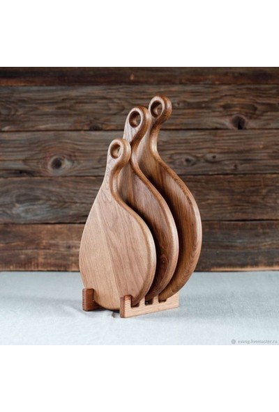 Ahşapcım Koleksiyon Ahşap Kesim ve Sunum Tabağı 3 Lü Ahşapcım Koleksiyon Ahşap Kesim ve Sunum Tabağı 3 Lü