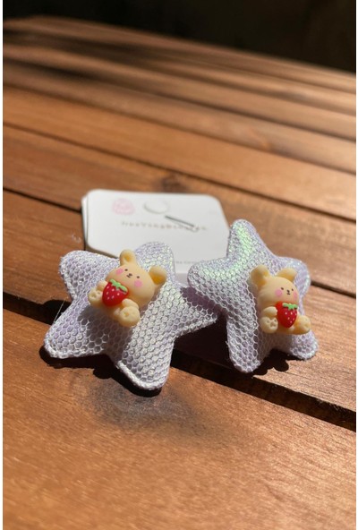 Şubu Tasarım 2'li Figürlü Lastik Toka Lila SBT0904