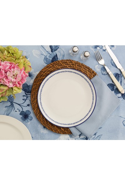 Rêve Bleu Joie Servis Tabağı - Mavi - 25 cm Rêve Bleu Joie Servis Tabağı - Mavi - 25 cm