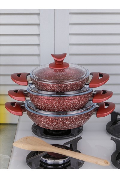 Taç Aksu Extra Granit 3'lü Omlet Seti Bakır Taç Aksu Extra Granit 3'lü Omlet Seti Bakır