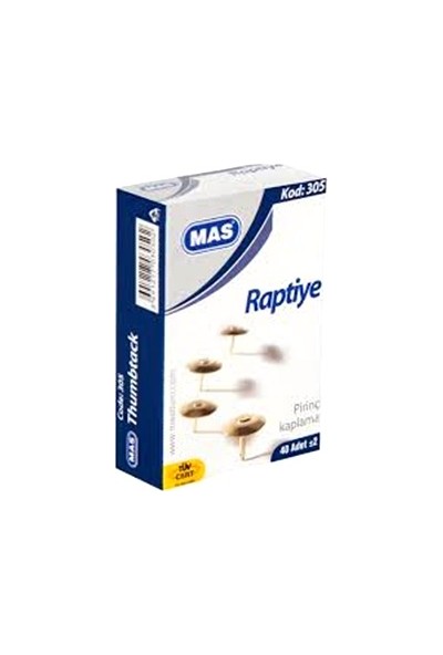 Mas Raptiye 40'lı 3 Kutu Mas Raptiye 40'lı 3 Kutu
