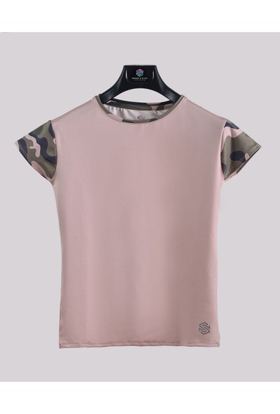 Smash & Slice Kız Çocuk Antrenman Spor Tshirt - Pembe (Ay Kol)