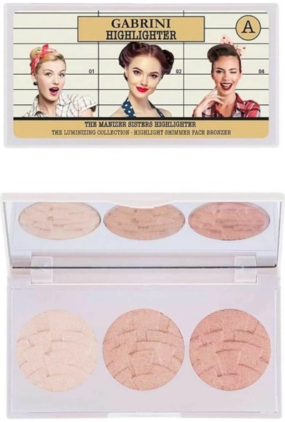 Gabrini 3'lü Aydınlatıcı Paleti - Highlighter A 8696814073990 Gabrini 3'lü Aydınlatıcı Paleti - Highlighter A 8696814073990