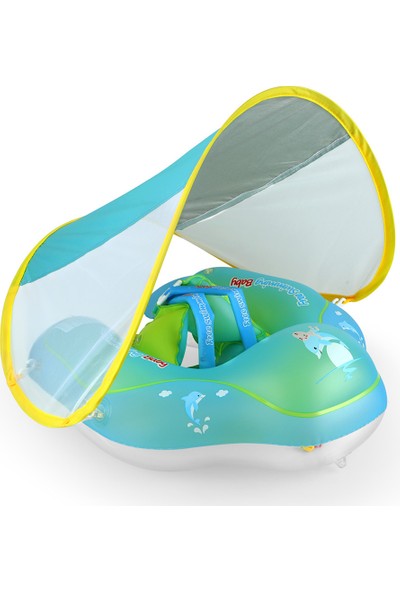 Swimbobo Çıkarılabilir Güneş Gölgelik ile Şişme Bebek Yüzme Swimbobo Çıkarılabilir Güneş Gölgelik ile Şişme Bebek Yüzme