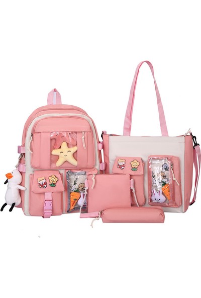 Yuandong 4'lü Büyük Kapasiteli Okul Çantası Seti (Yurt Dışından)