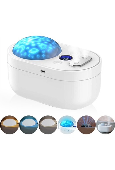 Ywxlight 1000 ml Çift Sprey Sessiz Nemlendirici Beyaz (Yurt Dışından)