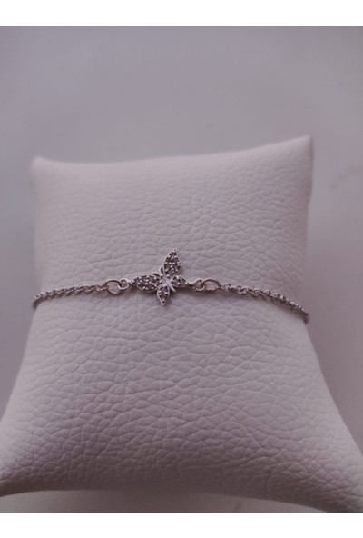 ZYC Kadın Kelebek 925 Ayar Gümüş Bileklik