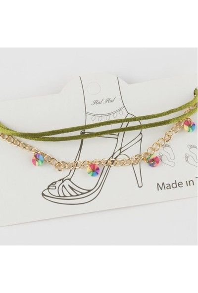 Strongart Boncuk Figürlü Vinlex Deri Zincir Halhal Strongart Boncuk Figürlü Vinlex Deri Zincir Halhal