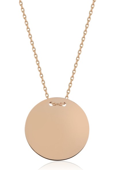 Gökdeniz 925 Düz Plaka Isimli Gümüş Kolye