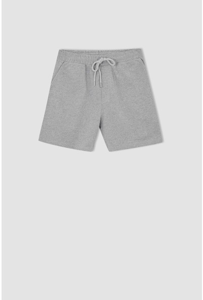 DeFacto Slim Fit Ince Kumaş Geri Dönüşümlü ŞORT X5997AZ22SM