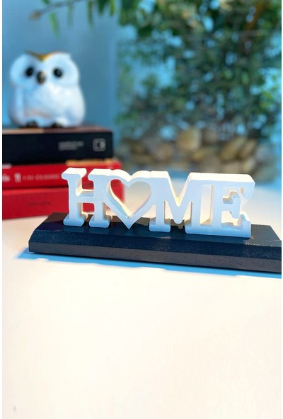Dedo Dekoratif Obje Home /dekoratif Obje Beyaz Home Yazısı