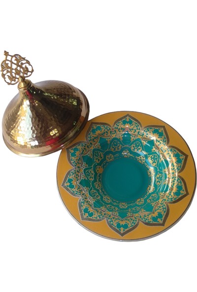 Çiftçiler Hanedan Bakır Kapaklı Şekerlik Çerezlik Lokumluk