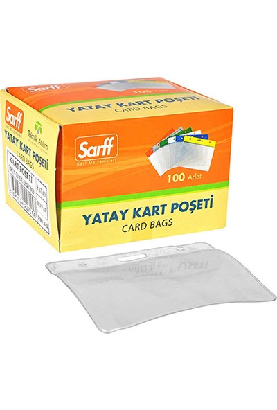 Sarff 15207002 Kart Poşeti Yatay 100'LÜ Beyaz Sarff 15207002 Kart Poşeti Yatay 100'LÜ Beyaz
