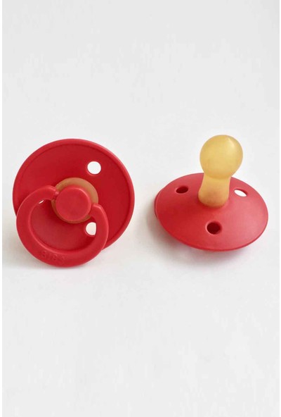 Bibs Kauçuk Emzik Strawberry Pembe 6-18 Ay