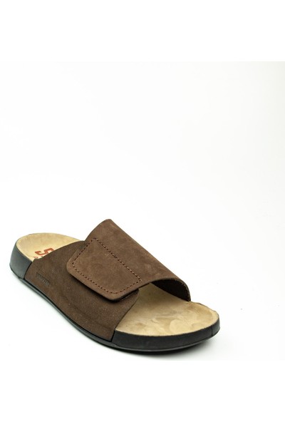 Scooter 7010 Erkek Nubuk Terlik Kahverengi