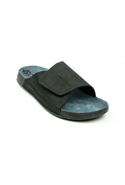 Scooter 7010 Erkek Nubuk Terlik Siyah