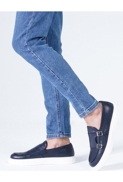 CZ London Deri Erkek Sneaker Monk Strap Casual Günlük Ayakkabı CZ London Deri Erkek Sneaker Monk Strap Casual Günlük Ayakkabı