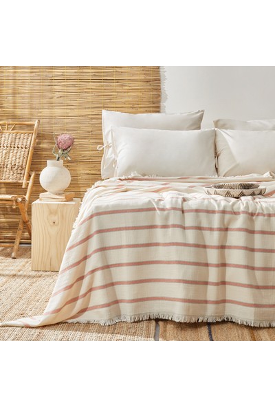 Yataş Bedding Vitali Çift Kişilik Müslin Pike Yatak Örtüsü - Bej