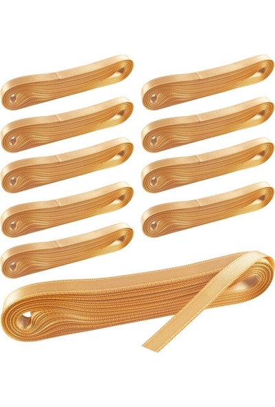 Morbeyazhome Saten Kurdela 1 cm Gold 10 Metre Morbeyazhome Saten Kurdela 1 cm Gold 10 Metre