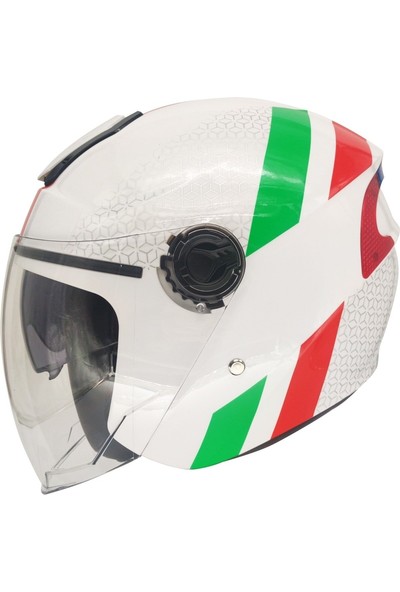 Rsv 618 Güneş Vizörlü Yarım Kask Italyan Desen Rsv 618 Güneş Vizörlü Yarım Kask Italyan Desen