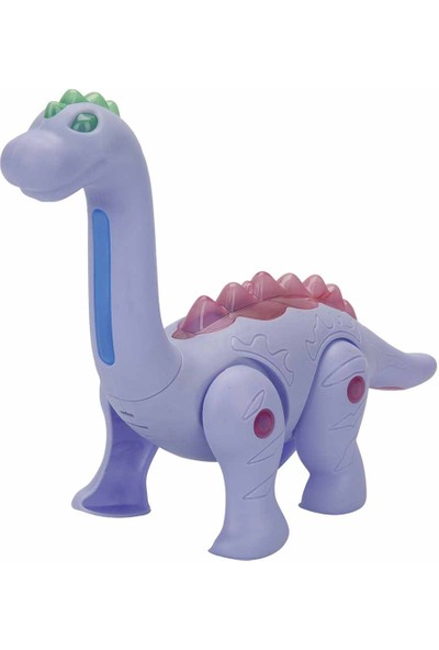 Birlik Oyuncak Sesli ve Işıklı Yürüyen Uzun Dinozor - Mor