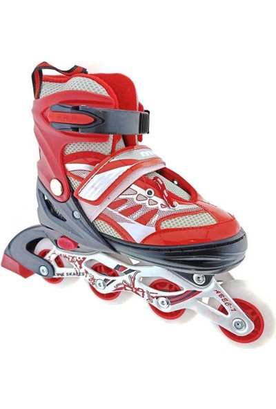 Oyuncakmatik 4 Teker Işıklı Kırmızı Paten 34-37 M