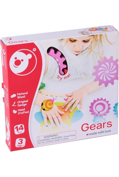 Oyuncakmatik Gears Ahşap Çark Eğitici Seti Oyuncakmatik Gears Ahşap Çark Eğitici Seti