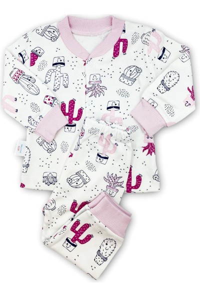 Sema Baby Sleeper Cactus Bebek Pijama Takımı 6-9 Ay - Pembe Sema Baby Sleeper Cactus Bebek Pijama Takımı 6-9 Ay - Pembe