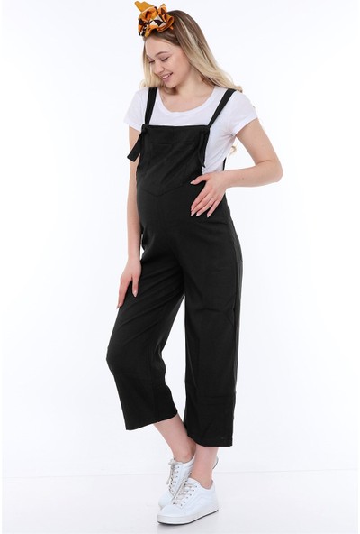 Luvmabelly MYRA6105 - Siyah Hamile Salopet