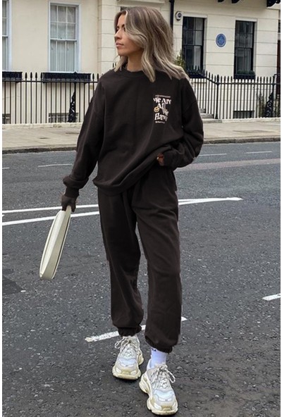 Madmext Mad Girls Siyah Kadın Eşofman Takım MG1278 Madmext Mad Girls Siyah Kadın Eşofman Takım MG1278