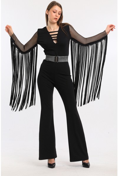 Sense File ve Püsküllü Sırtı Gizli Fermuarlı Dalgıç Kemersiz Tulum | TLM34162 Sense File ve Püsküllü Sırtı Gizli Fermuarlı Dalgıç Kemersiz Tulum | TLM34162