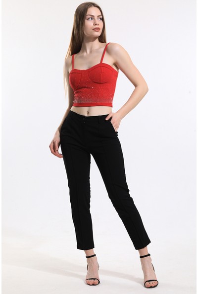 Pileli Ütü Dikişli Havuç Pantolon | PNT32254YN