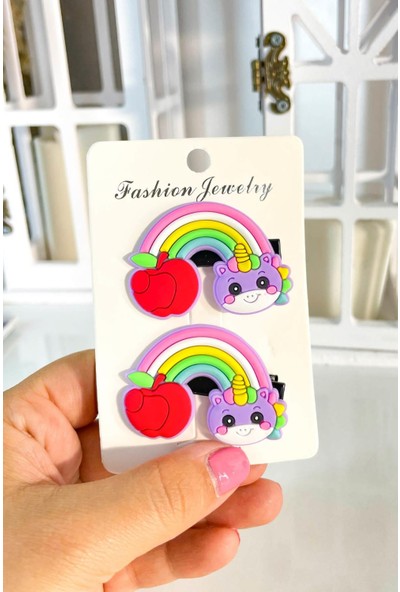 Şubu Tasarım 2'li Figürlü Pens Toka Lila SBT0909