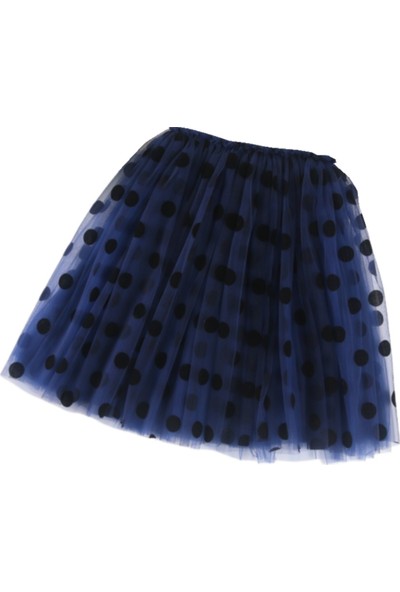 Lilac Knot Kız Puantiyeli Tül Sevimli Etek (Yurt Dışından)