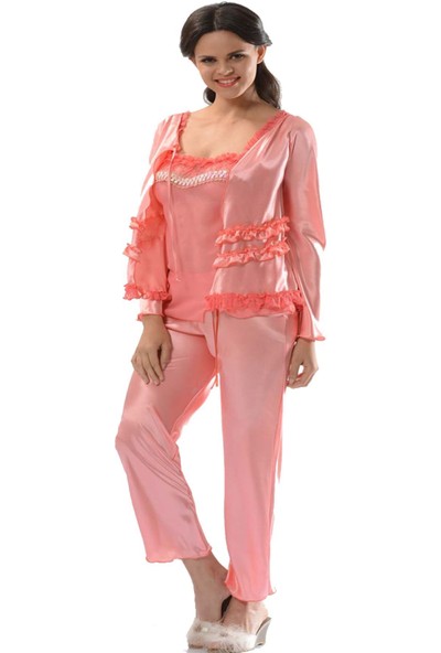 Madame Brave Saten Çeyizlik Pijama Takım