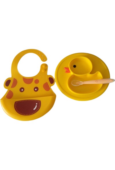 Jojo Bebek Silikon Beslenme Seti (Silikon Kaymaz Mama Tabağı Önlük, Kaşık ) Jojo Bebek Silikon Beslenme Seti (Silikon Kaymaz Mama Tabağı Önlük, Kaşık )