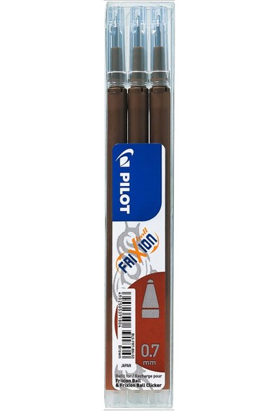 Pilot Frixion Ball Clicker 0.7 mm Refil Kalem Yedeği Kahverengi 3'lü Set Pilot Frixion Ball Clicker 0.7 mm Refil Kalem Yedeği Kahverengi 3'lü Set