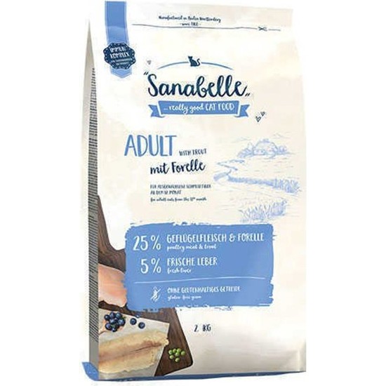 Sanabelle Adult Gulutensiz Alabalıklı Kedi Maması 2 kg Fiyatı
