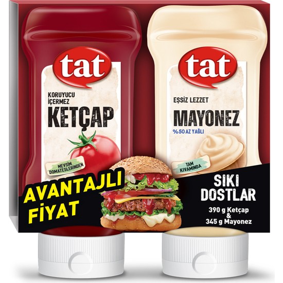 Tat Ketçap 390 Gr + Tat Mayonez 345 Gr Fiyatı - Taksit Seçenekleri