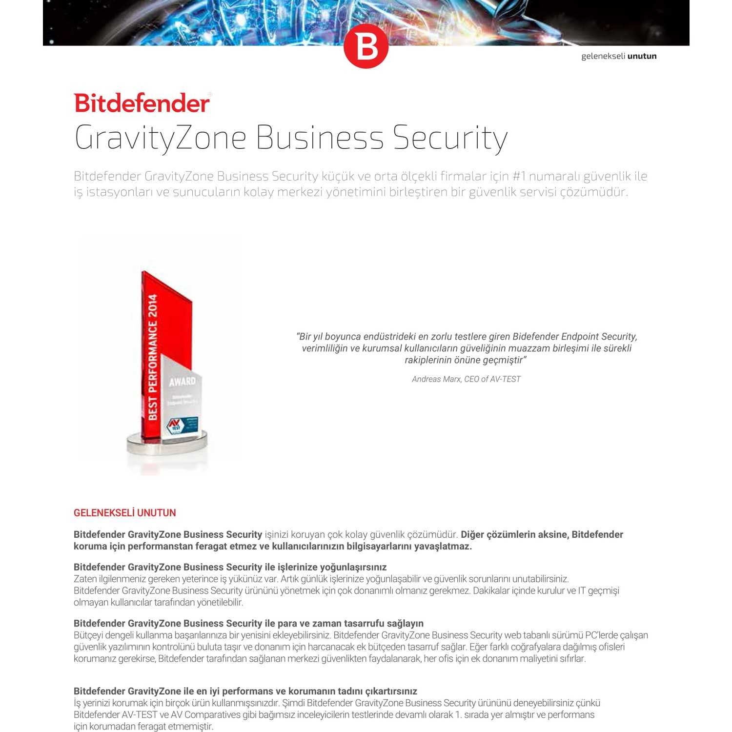 Bitdefender Gravityzone Business Security 6 Kullanıcı 1 Yıl Fiyatı