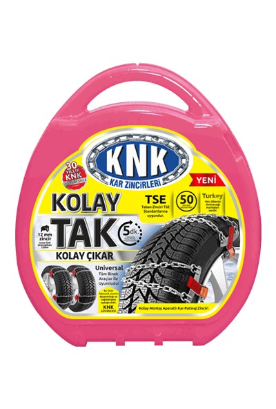 KNK Kolay Tak Çıkar Kar Zinciri Tüm Binek Araçlara Uygun