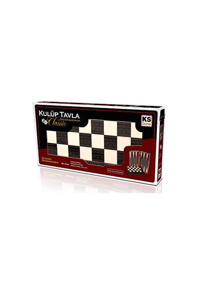 KS Games Master Classic Tavla Siyah&Beyaz KS Games Master Classic Tavla Siyah&Beyaz