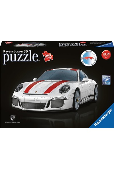 Ravensburger 3 Boyutlu 108 Parçalı Plastik Puzzle Porshe-125289