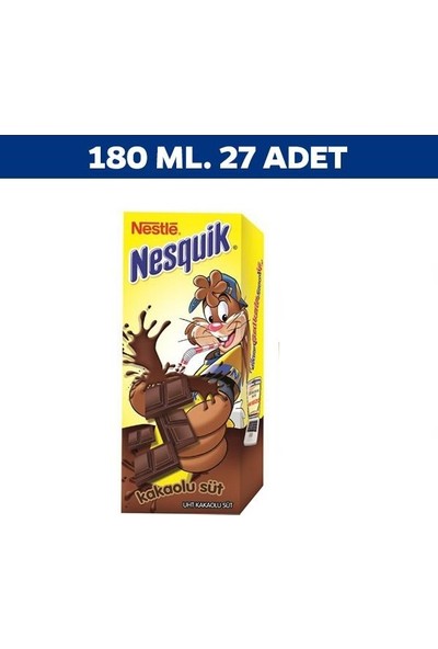Nestle Nesquik Kakaolu Süt 180 ml x 27'li